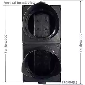 200MM(8 Inch) 2-Section Traffic Signal Light Body - 200MM Led Traffic ...